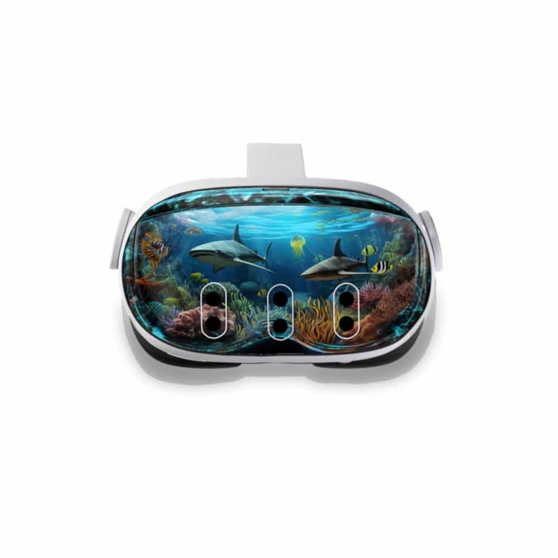 Sharks in the Sea Eyes Decals Compatible With Meta Quest 3 - Headset ...