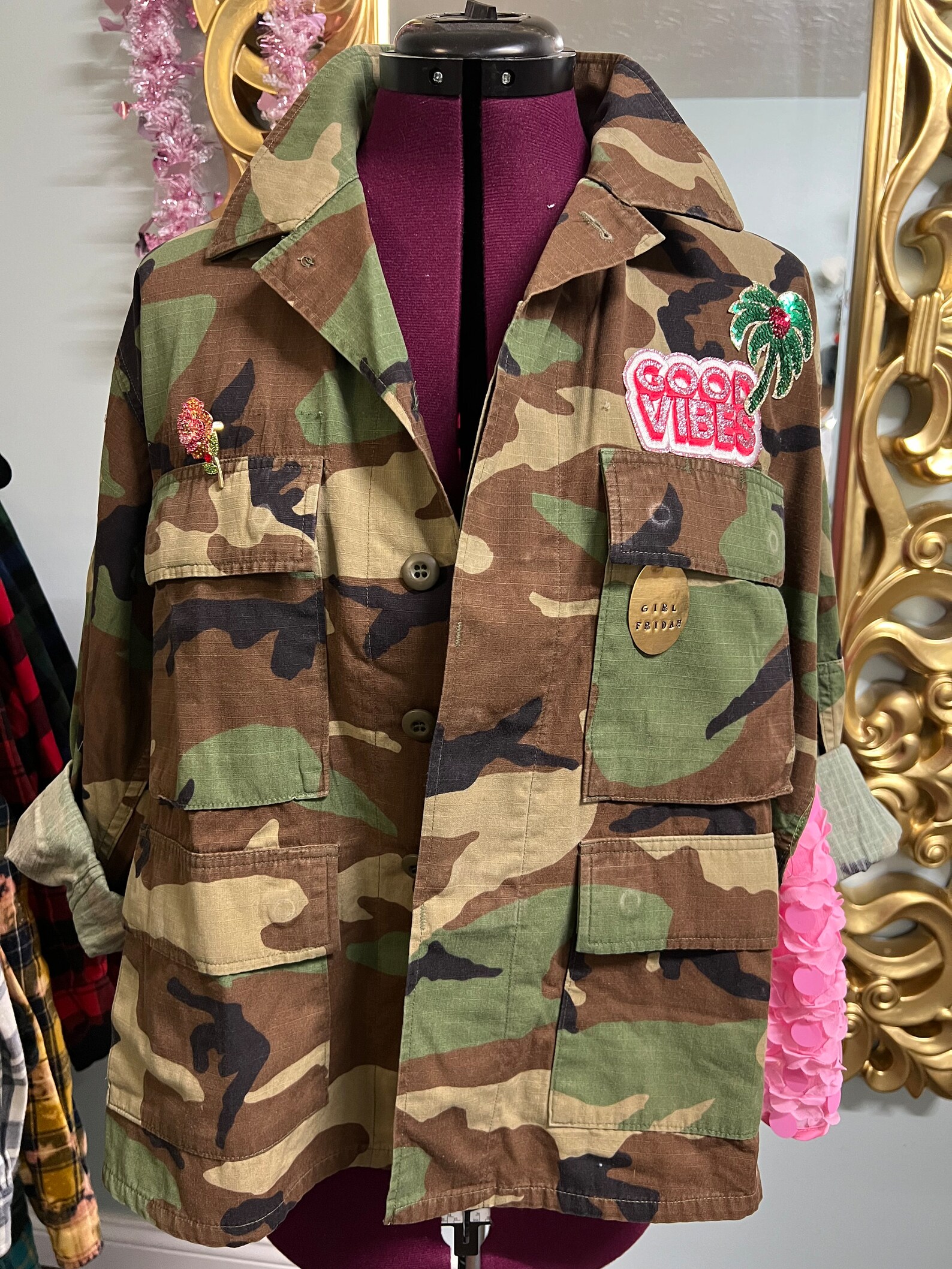 Camo Collection- Upcycled Camouflage Jacket, - Etsy