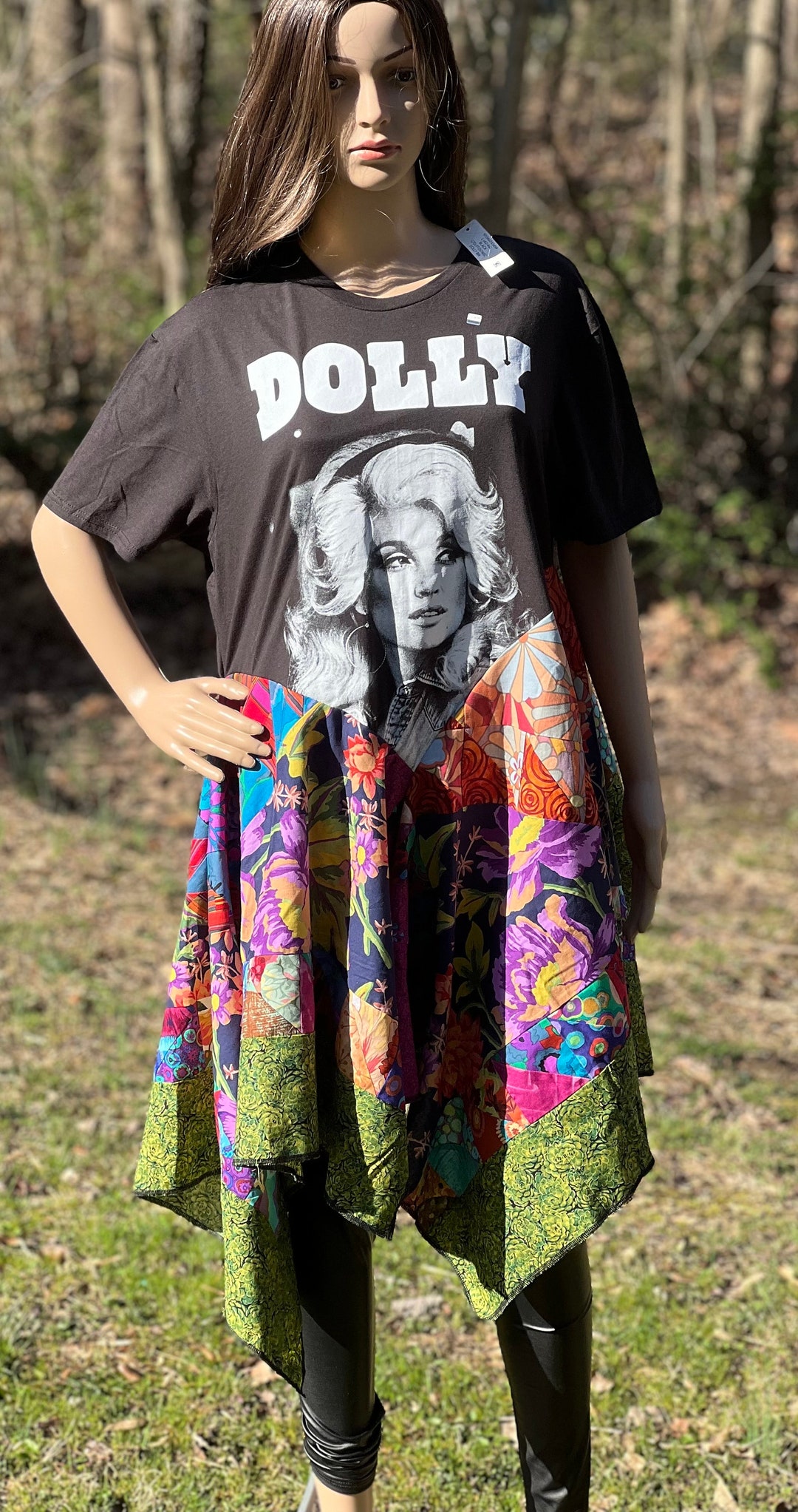 Boho T-shirt, Dolly Shirt, Coat of Many Colors, Hippie Shirt, Handmade Shirt - Etsy