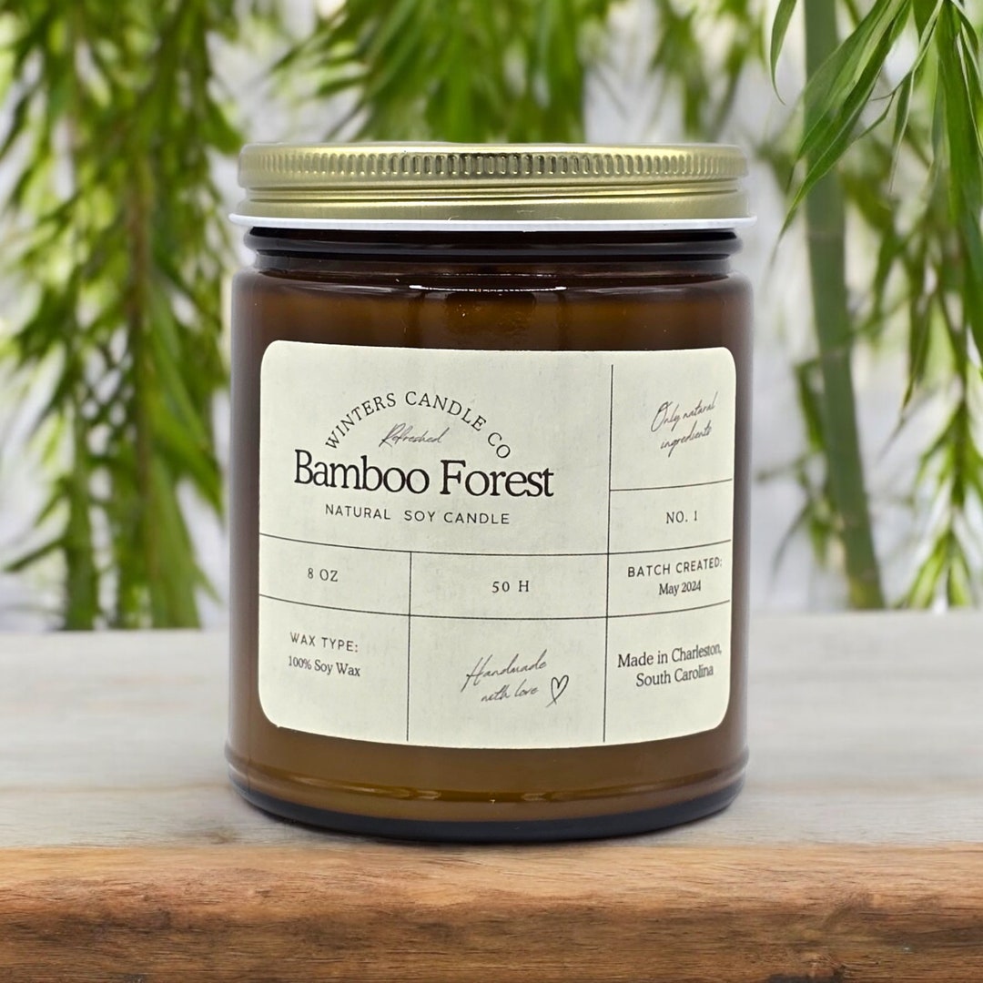 Fresh Bamboo Forest Candle | Clean Burning Soy | Zen Aromatherapy ...