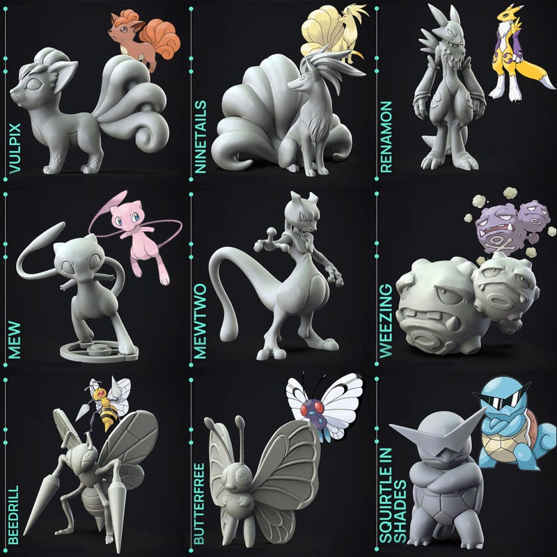 Pokemons Stl Files - Etsy