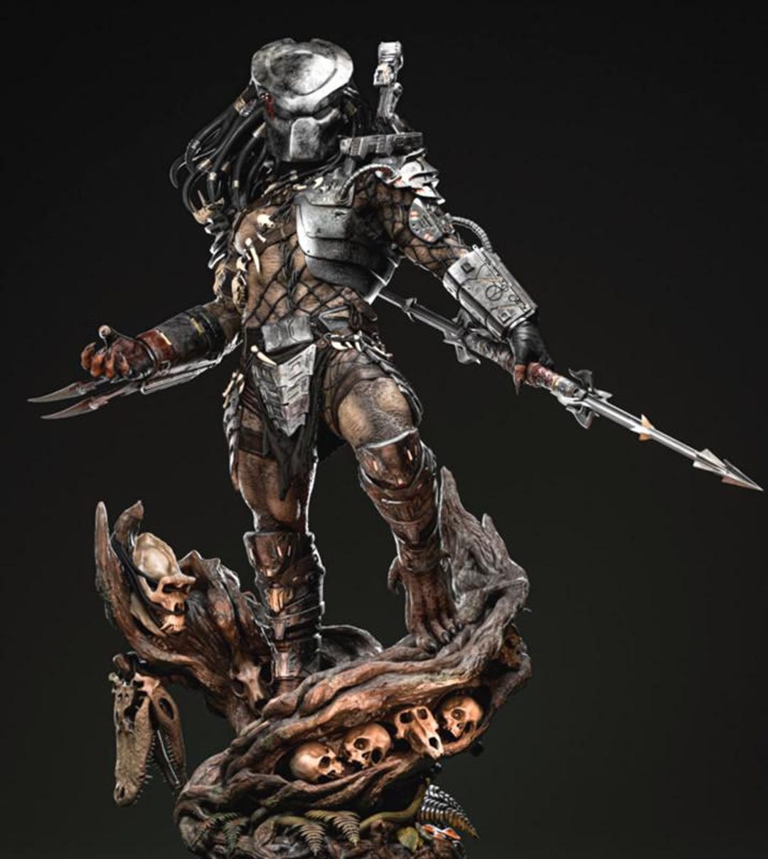 Predator - High Quality Statue 3D STL File (full Size + Bust) - 3D ...