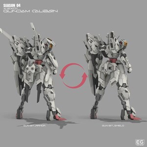 Gundam Calibran High Quality 3D STL File Elite Grade EG X-EX01 season 4 ...