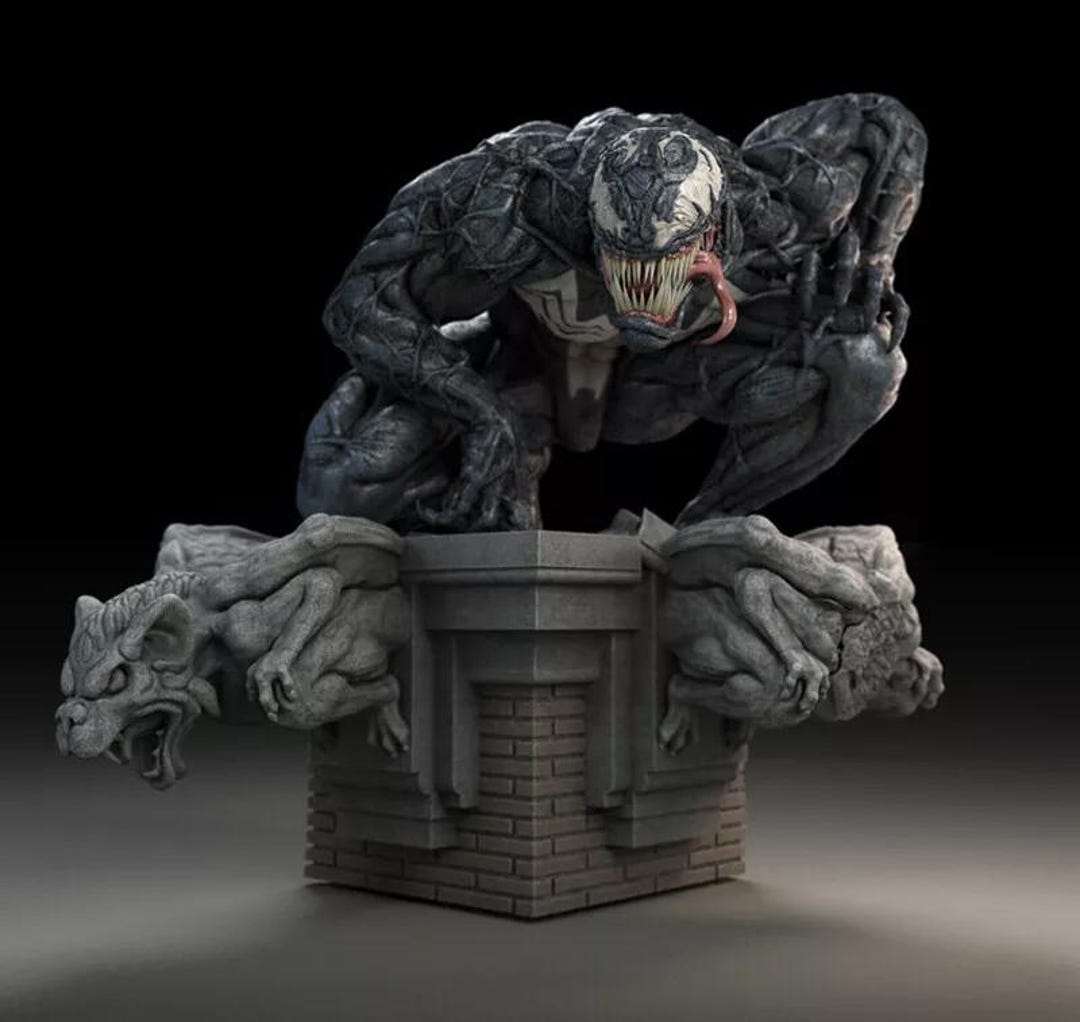 Comic Super Hero Venom 3D STL Print File High Quality Model Statue Digital Printing for 3D ...