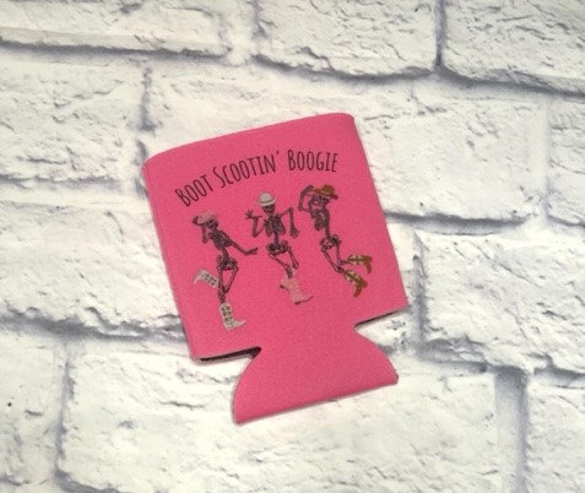 Western Koozie Hot Pink. "boot Scootin Boogie" - Etsy