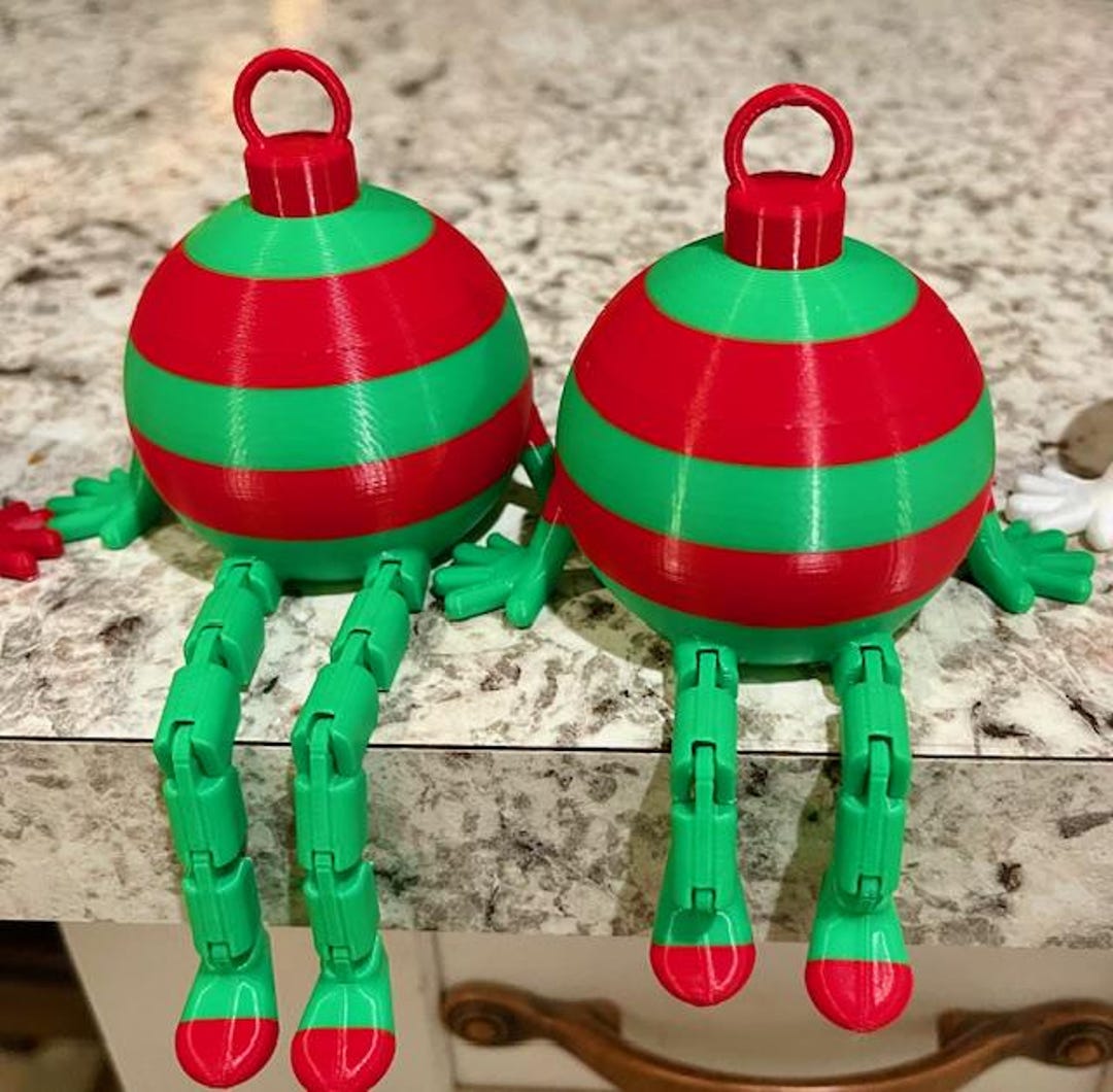 Christmas Ornaments Pair 3D Printed With Tea Light - Etsy
