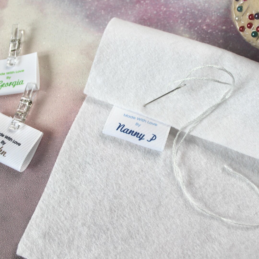 Personalized Fold-over Garment Labels Made With Love Labels | Custom ...