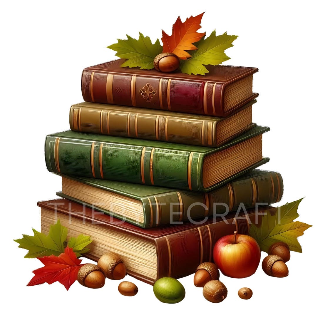 Autumn Books Clipart PNG, Fall Book Clipart Bundle, Fall Books Clipart ...