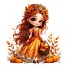 Autumn Princess Birthday Princess Fall Princess Princess Clipart ...