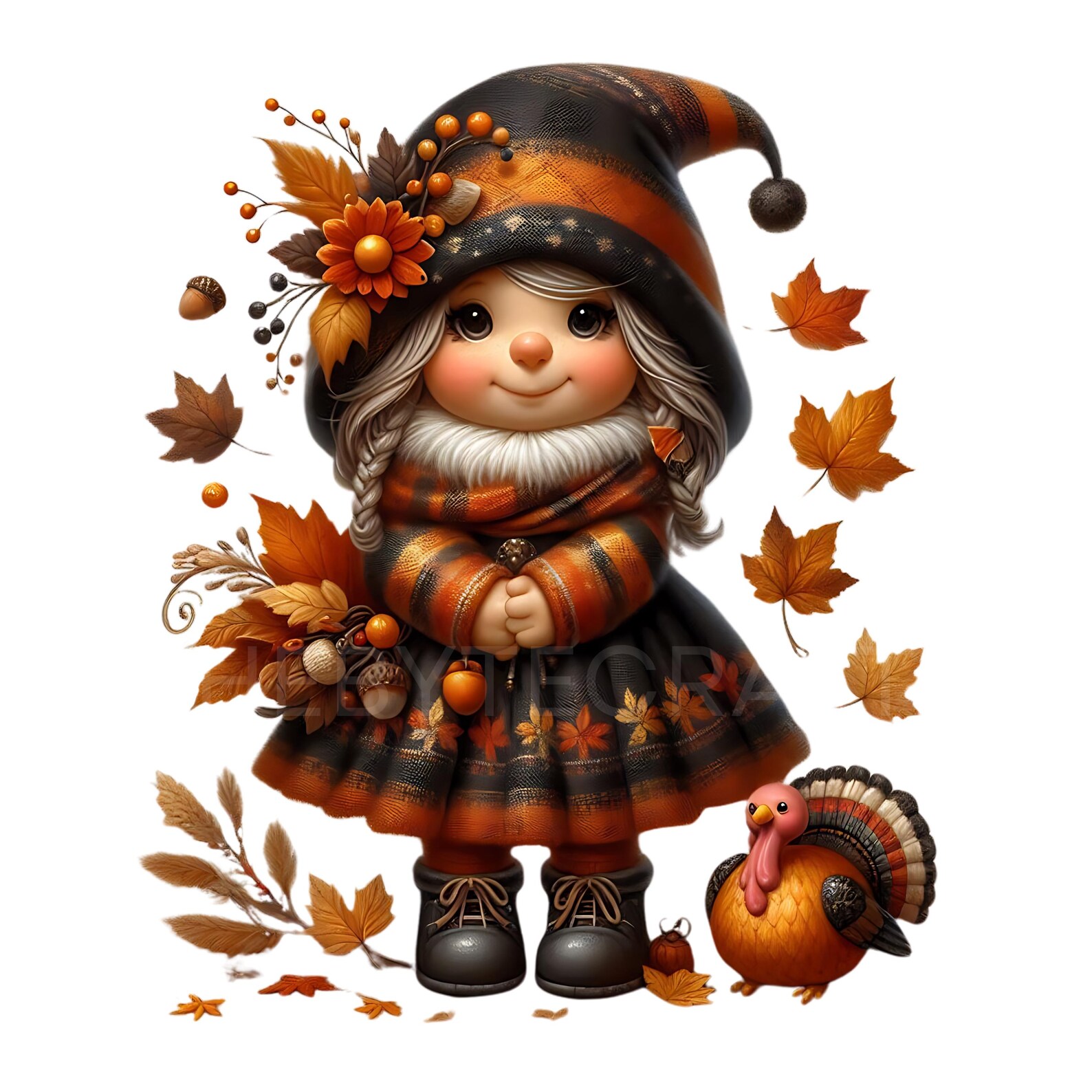 Autumn Gnome Clipart PNG, Fall Gnome Clipart Bundle, Fall Gnome Clipart ...