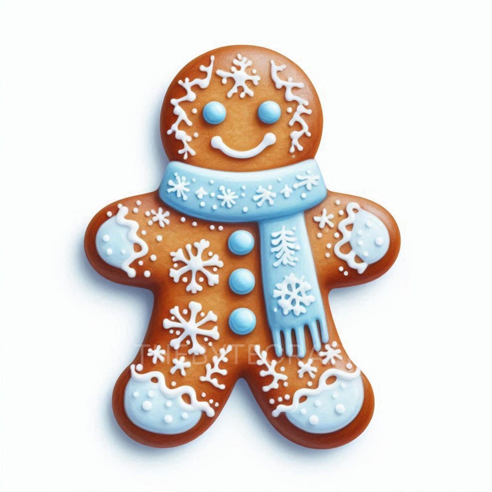 Christmas Gingerbread Watercolor Clipart Bundle: Whimsical Winter Art ...