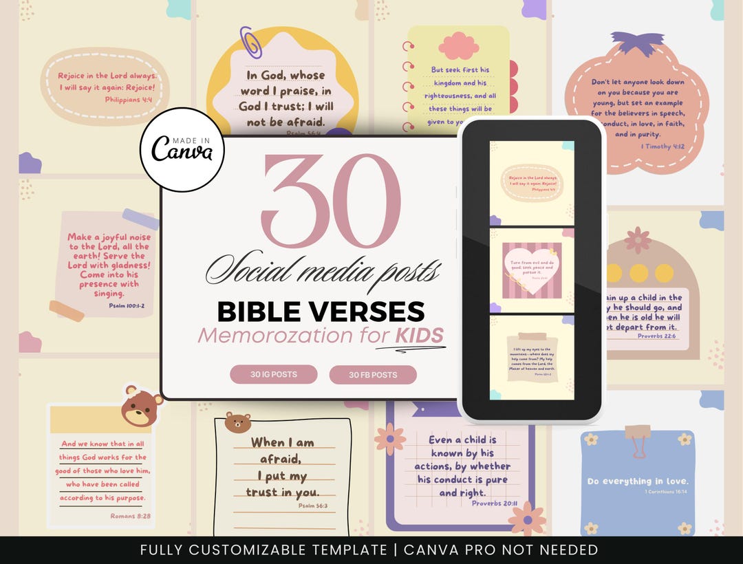 Christian Bible Verse Instagram Templates: Social Media Posts (PLR) - Etsy
