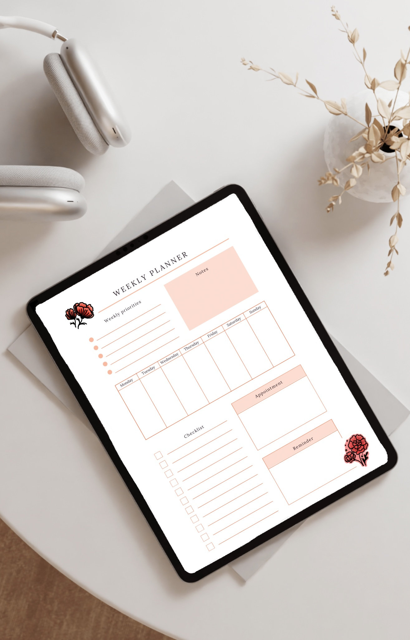 Digital Weekly Planner, Printable Weekly Planner, Weekly Tracker - Etsy