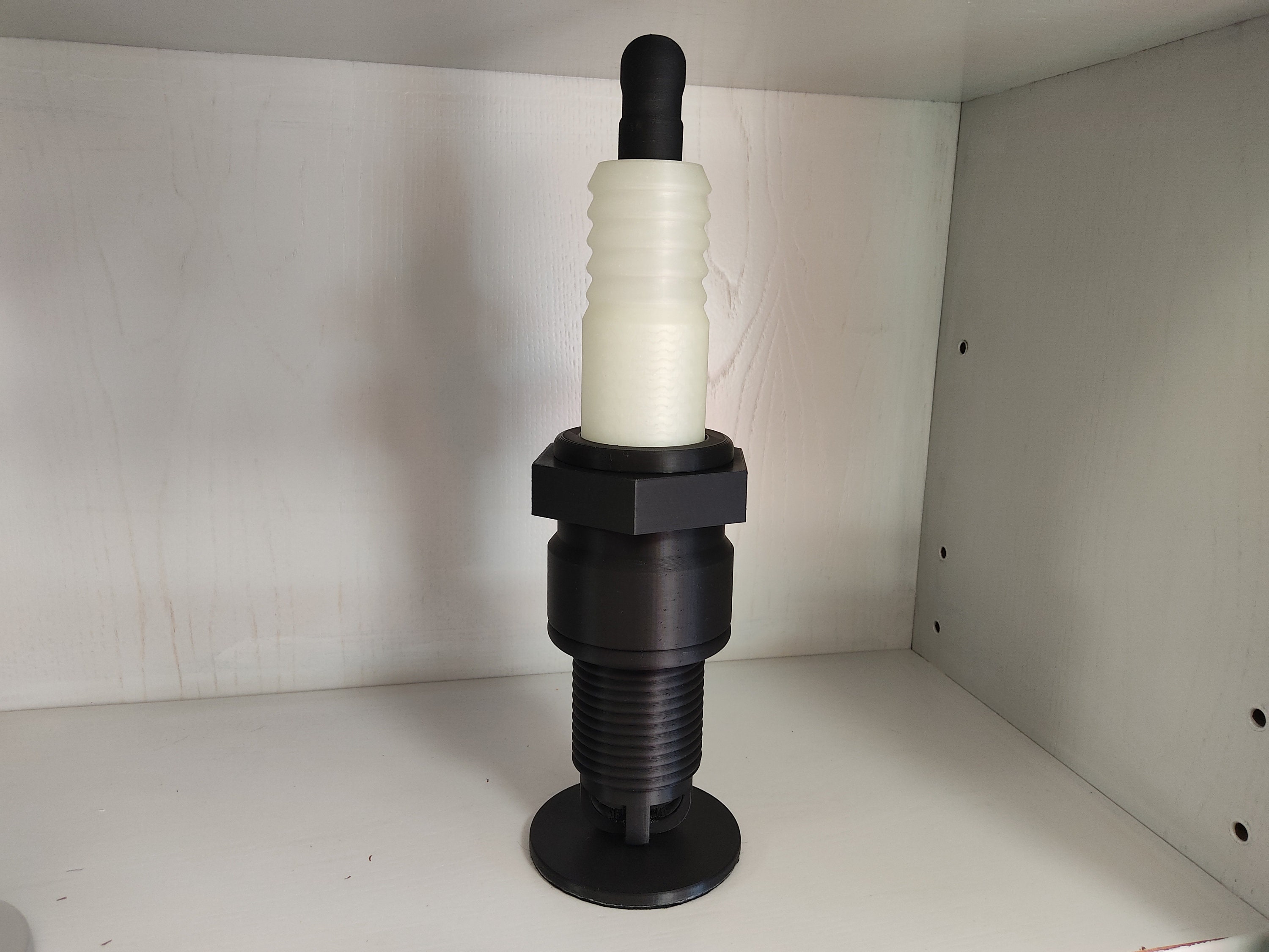 3D Printed and Hand Painted Spark Plug Lamp, Glows in the Dark, With ...