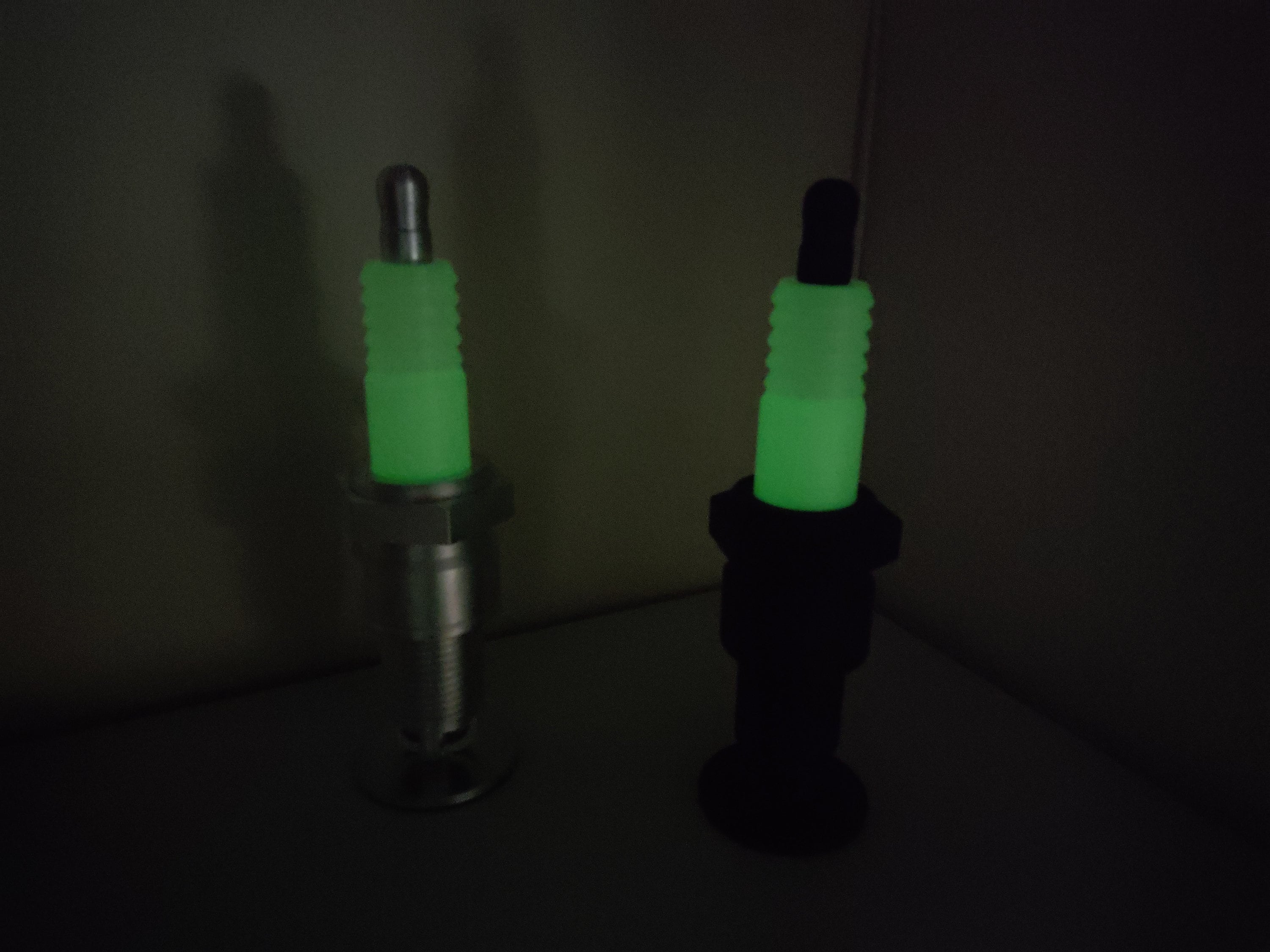 3D Printed and Hand Painted Spark Plug Lamp, Glows in the Dark, With ...