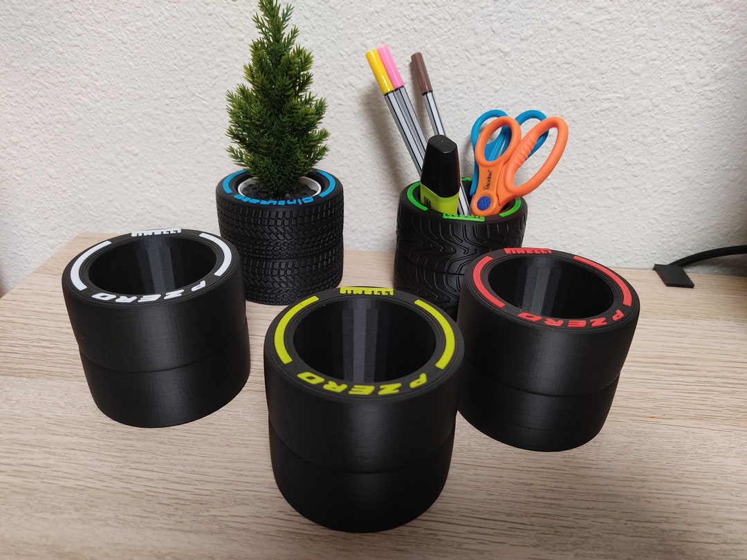 3D Printed Formula 1 Pencil Holder (with Felt). Gift for Motorsport ...