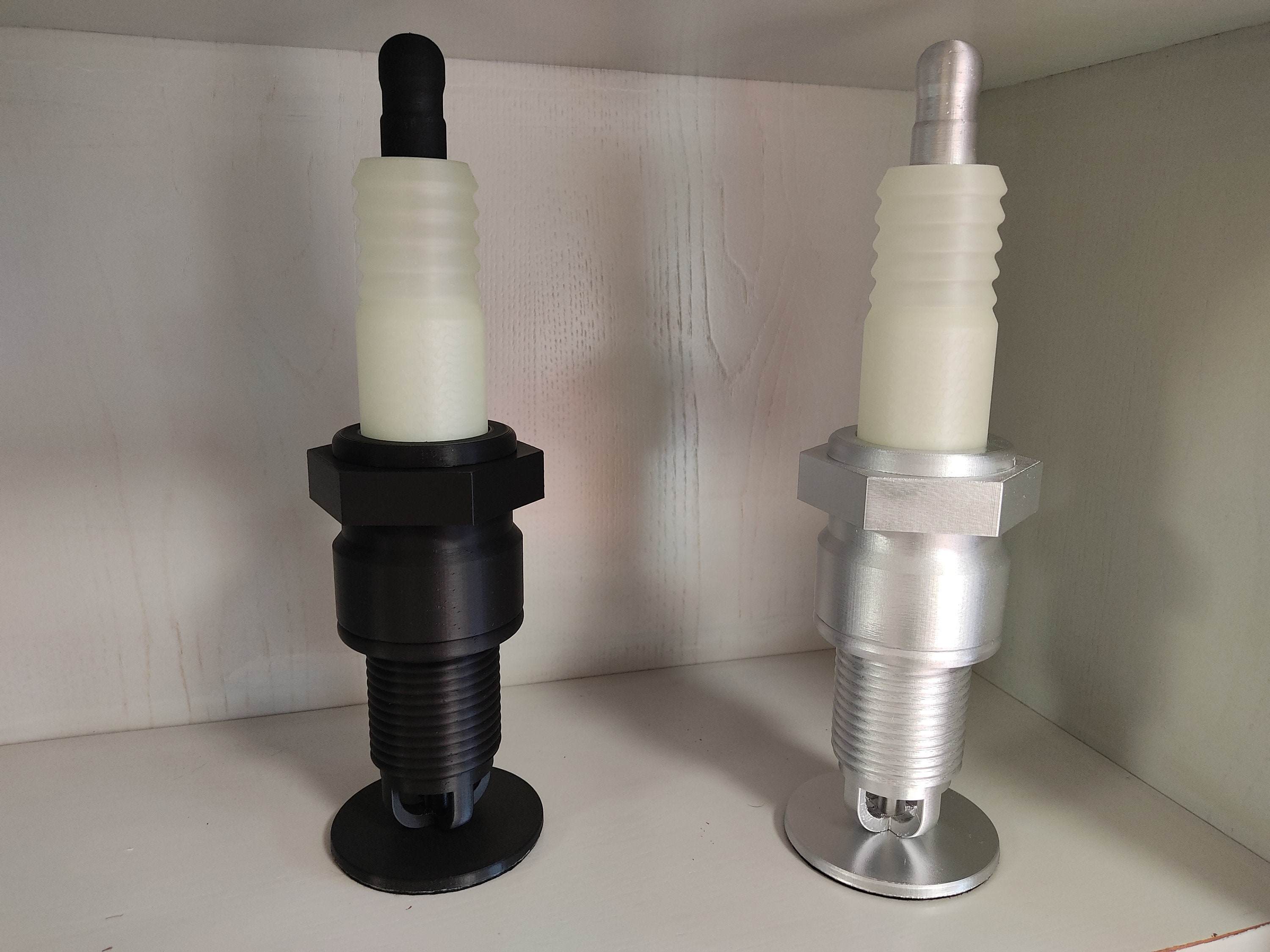 3D Printed and Hand Painted Spark Plug Lamp, Glows in the Dark, With ...