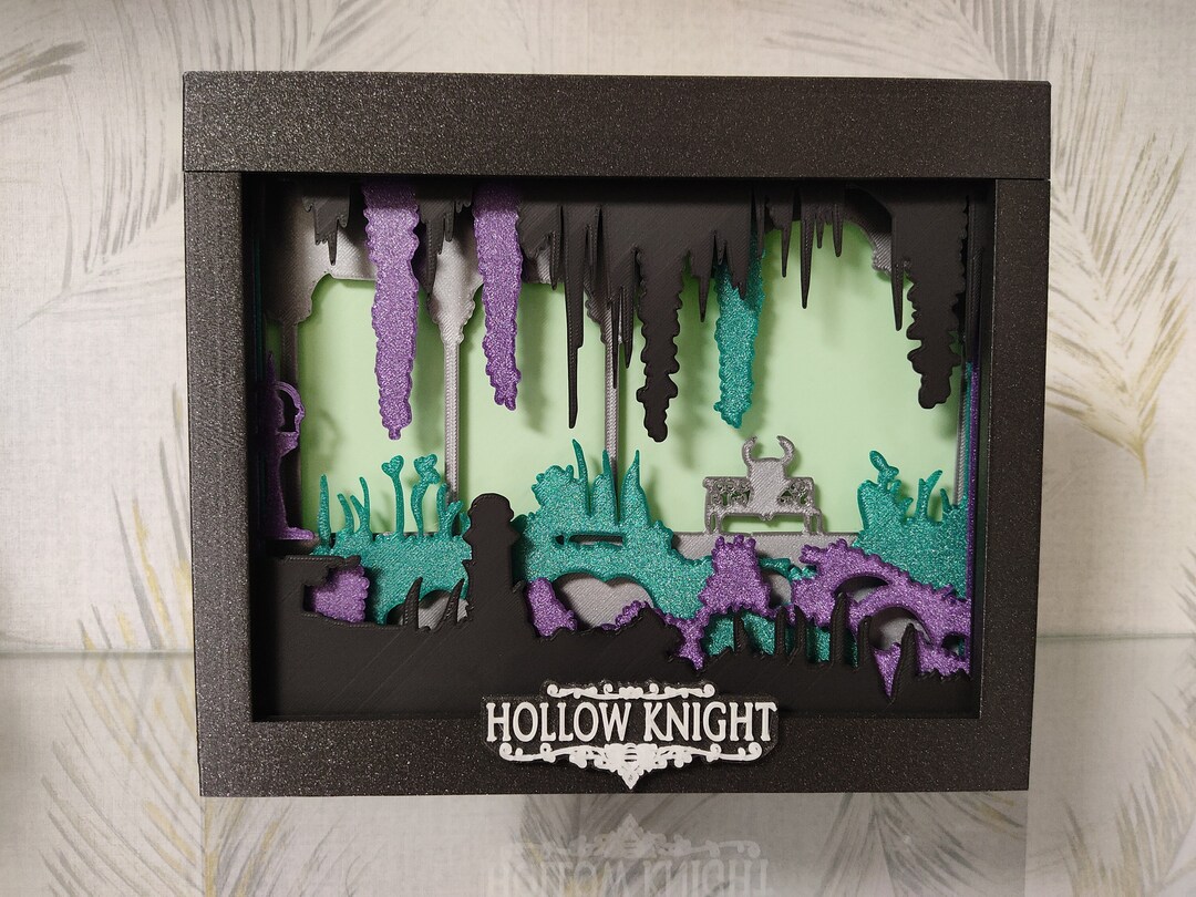 Hollow Knight Shadow Box, Painting, Wall Decoration, Diorama, Desktop ...
