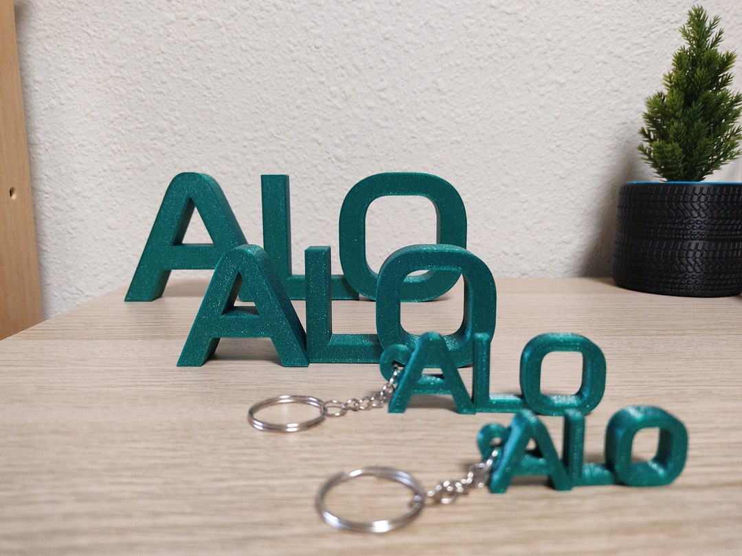 Formula 1 Signs and Keychains Printed in 3D ALO, Inspired by Fernando ...