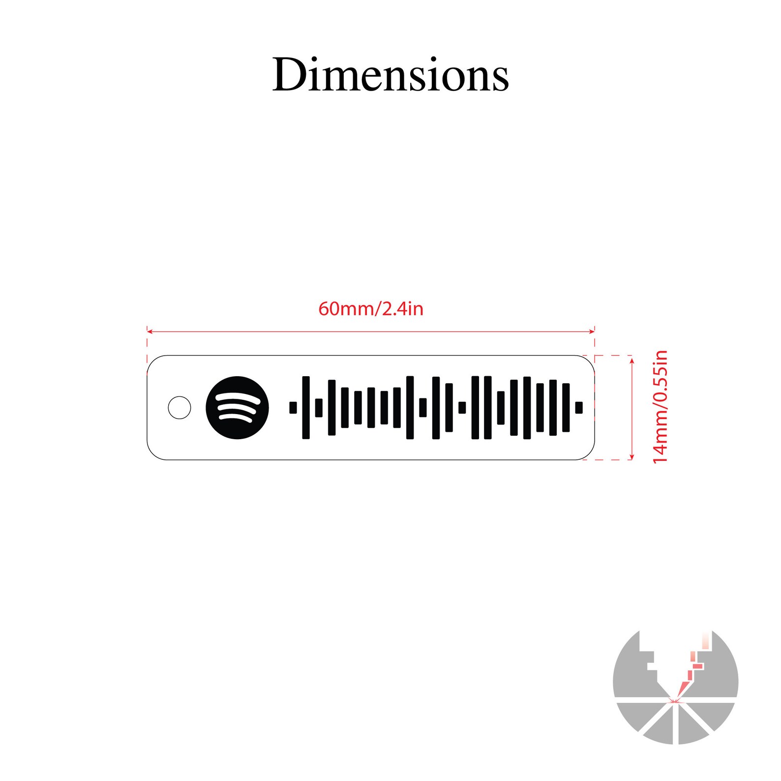 Spotify Code Keyring Personalized Keyring Music Code Wedding Song ...