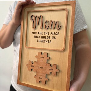 Personalized Wood Puzzle Piece Sign – Custom Family Gift - Etsy