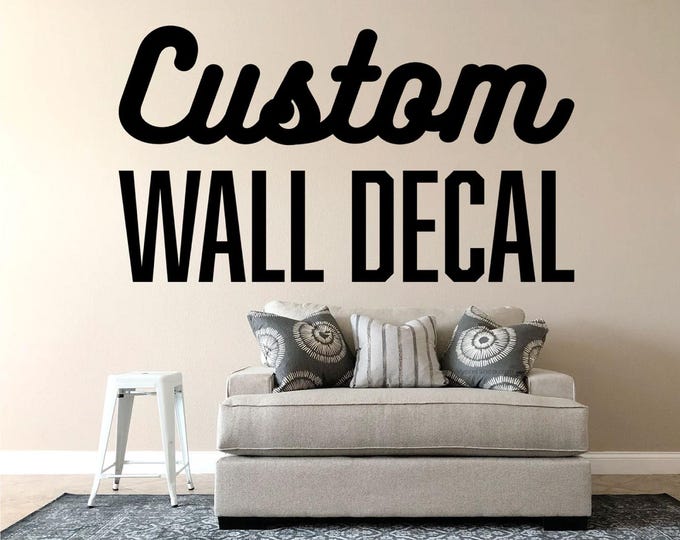 Custom Vinyl Text Decal FREE SHIPPING Choose Your Font, Size, Color ...