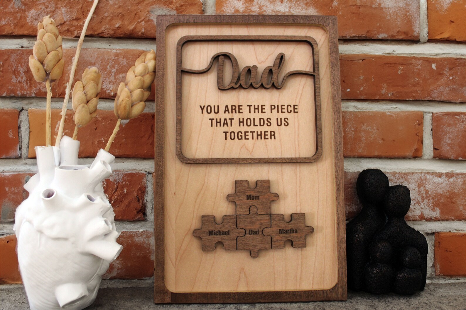 Personalized Wood Puzzle Piece Sign – Custom Family Gift - Etsy