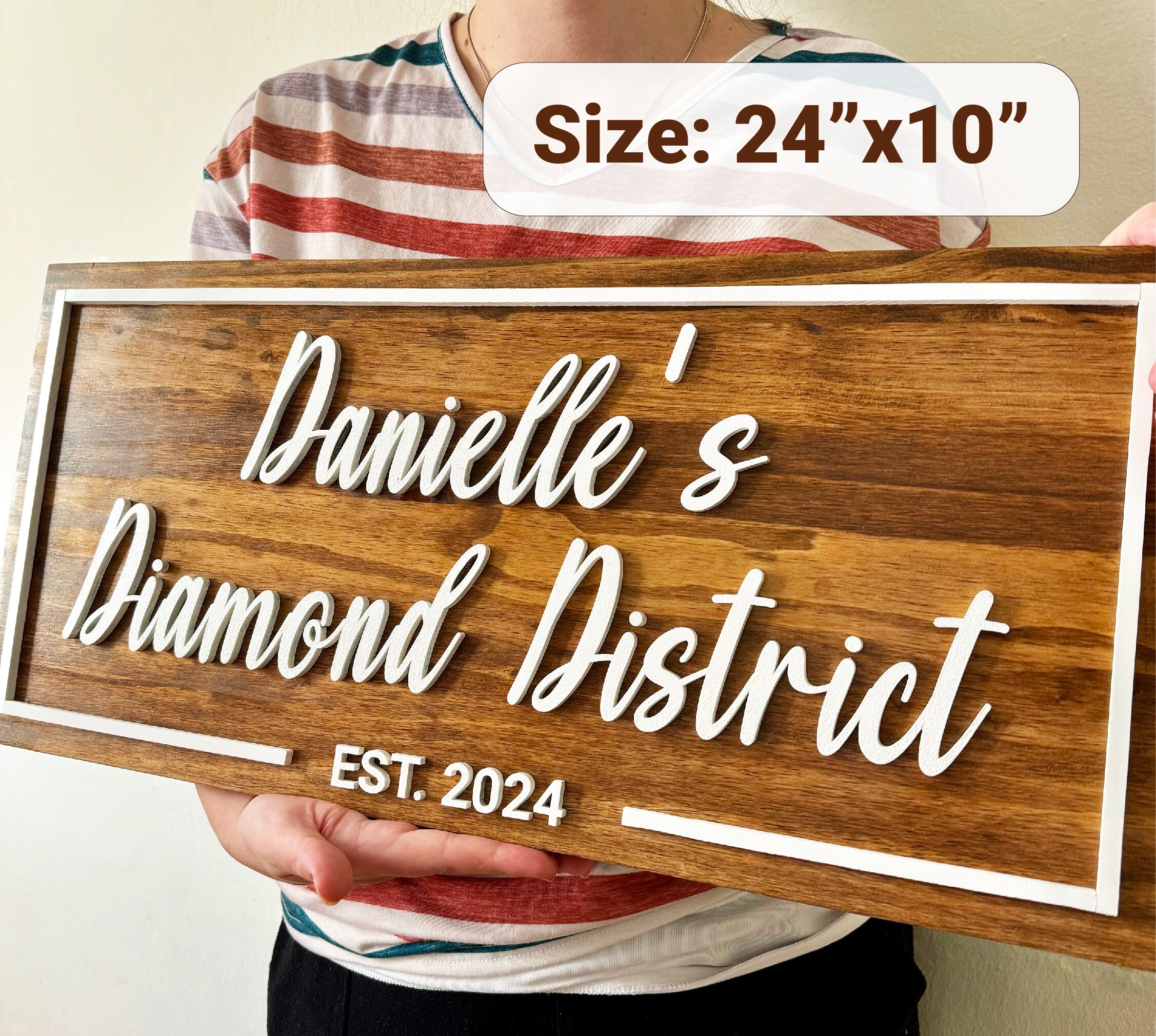 Wooden Name Custom Sign Precision CNC Cut Personalized Home - Etsy