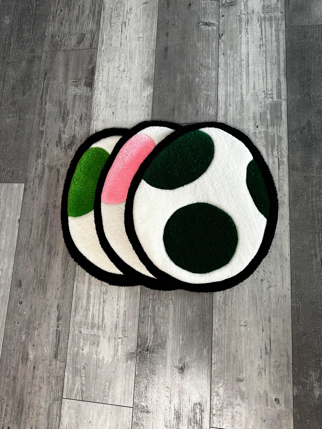Handmade Tufted Yoshi Egg Floor Rug New Color Options Available - Etsy
