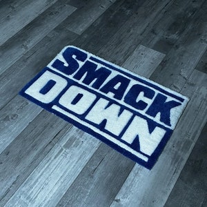 Handmade Tufted WWE Smackdown Floor Rug - Etsy