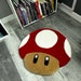 Handmade Tufted Mario Mushroom Floor Rug - Etsy