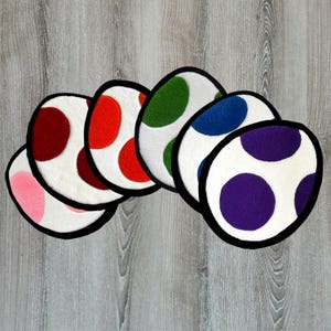 Bundle of 2 Handmade Tufted Yoshi Egg Floor Rug - Etsy