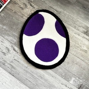 Handmade Tufted Yoshi Egg Floor Rug New Color Options Available - Etsy