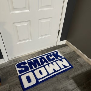 Handmade Tufted WWE Smackdown Floor Rug - Etsy