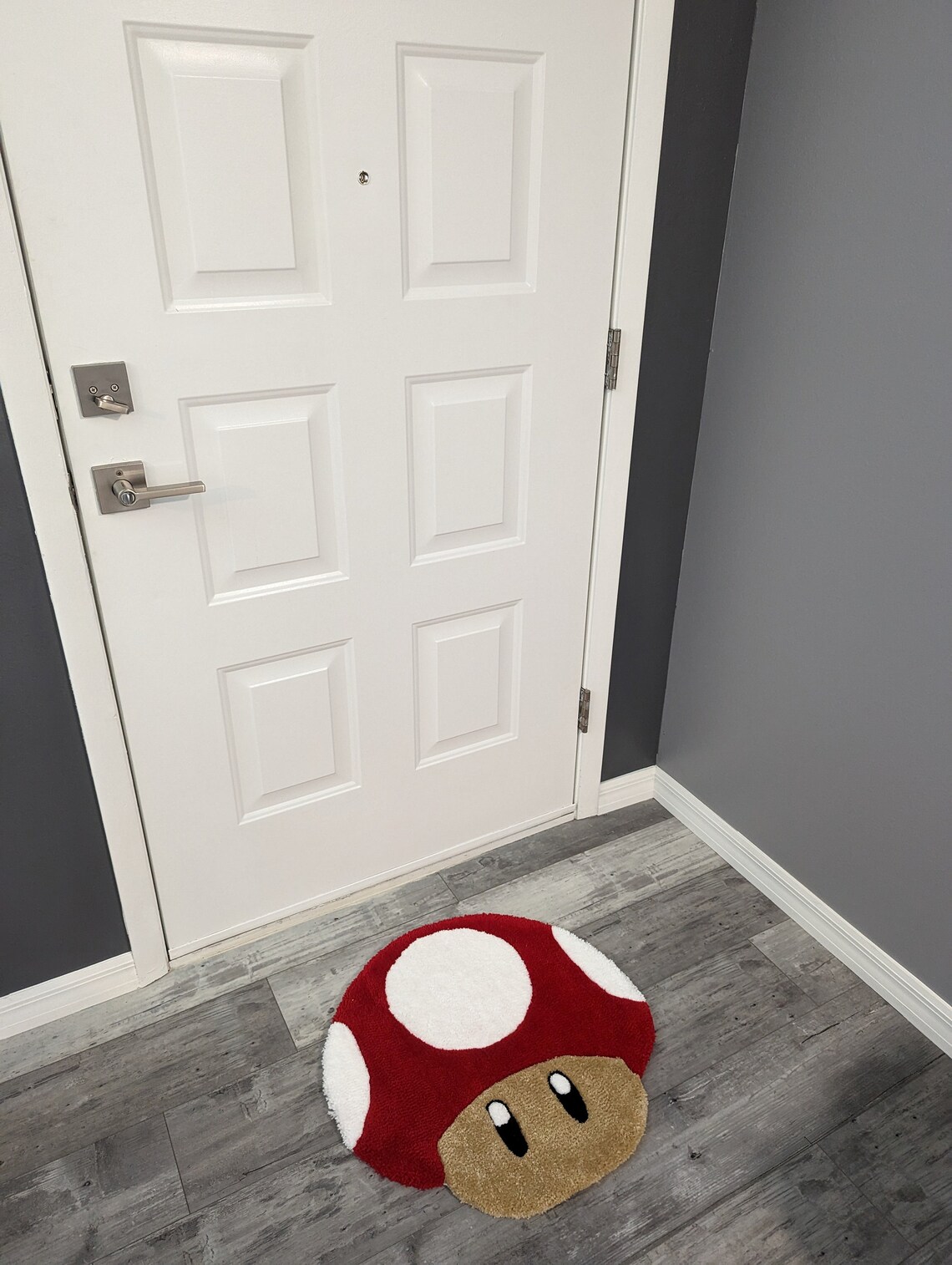 Handmade Tufted Mario Mushroom Floor Rug - Etsy