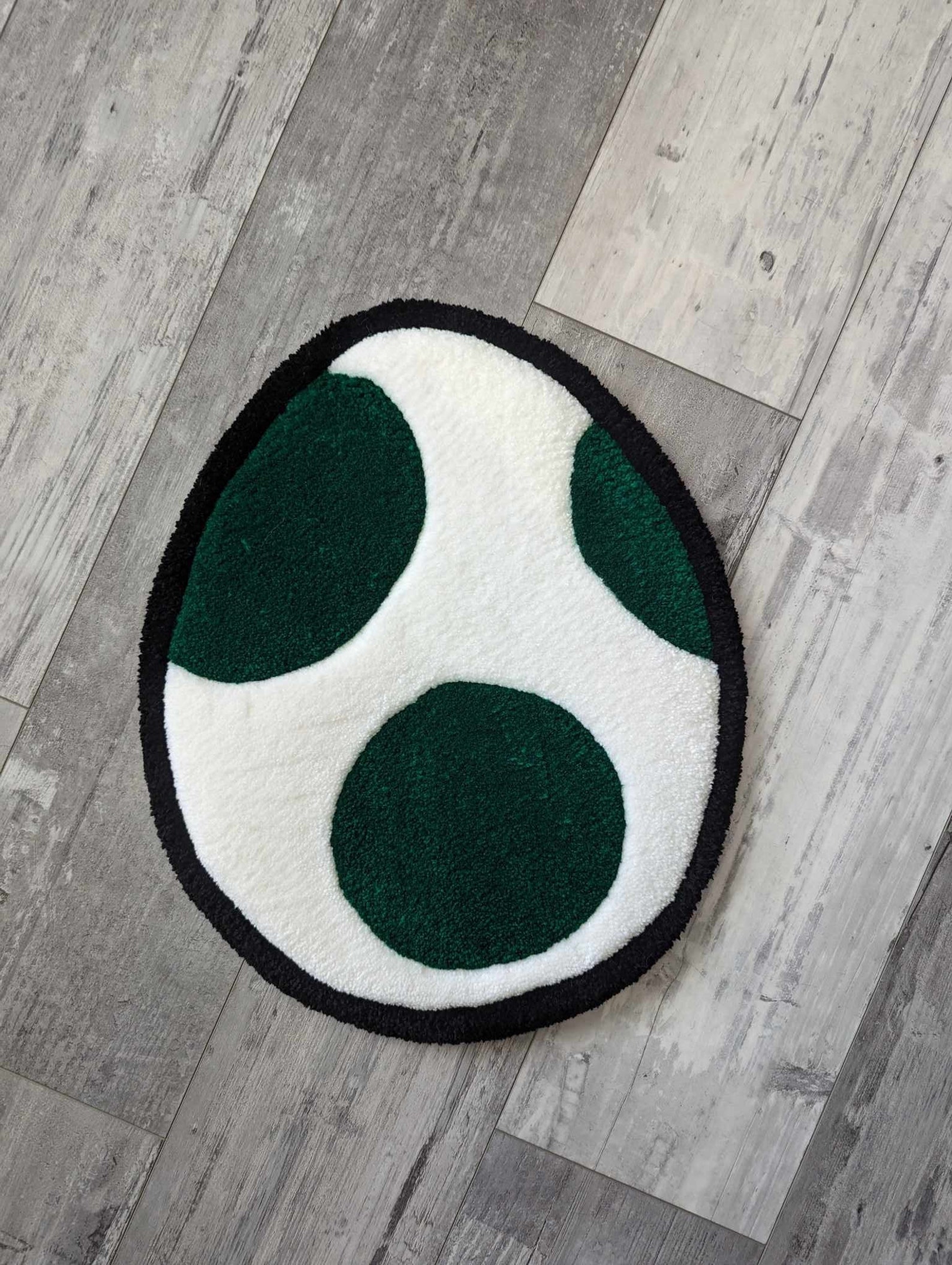 Bundle of 2 - Handmade Tufted Yoshi Egg Floor Rug - Etsy