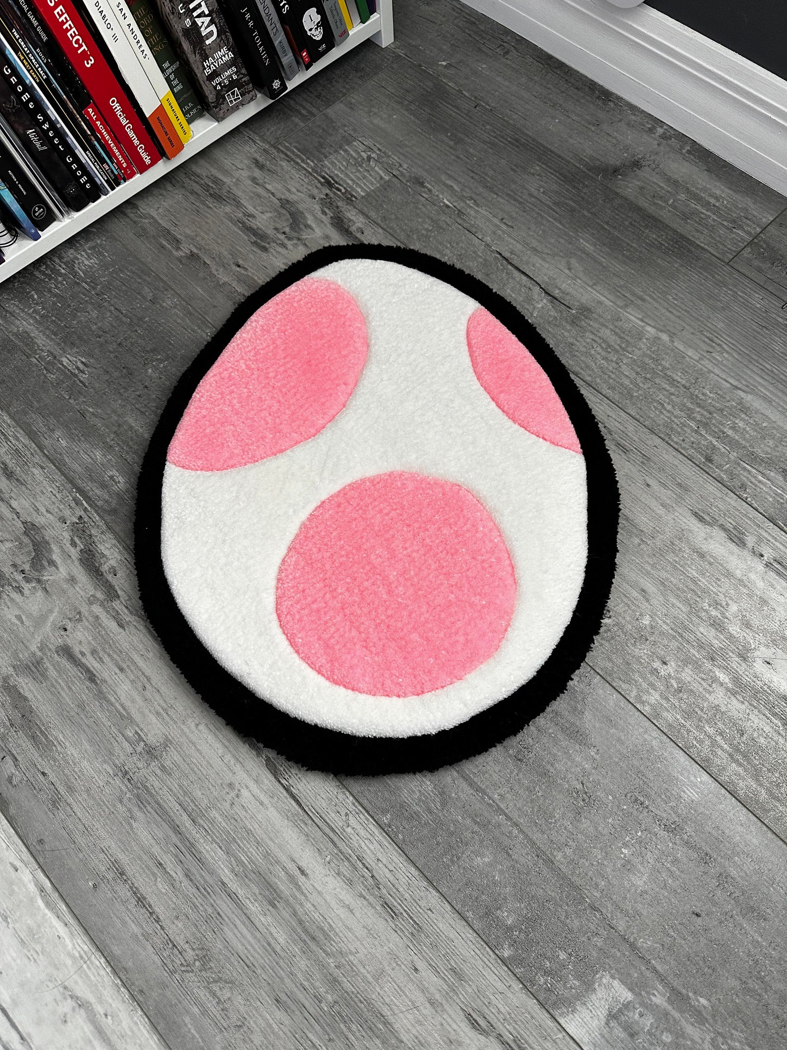 Bundle of 2 - Handmade Tufted Yoshi Egg Floor Rug - Etsy