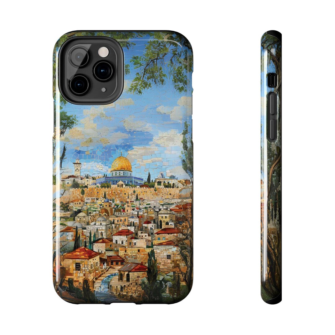 Jerusalem Mosaic Style Tough Phone Case Compatible With iPhone and ...