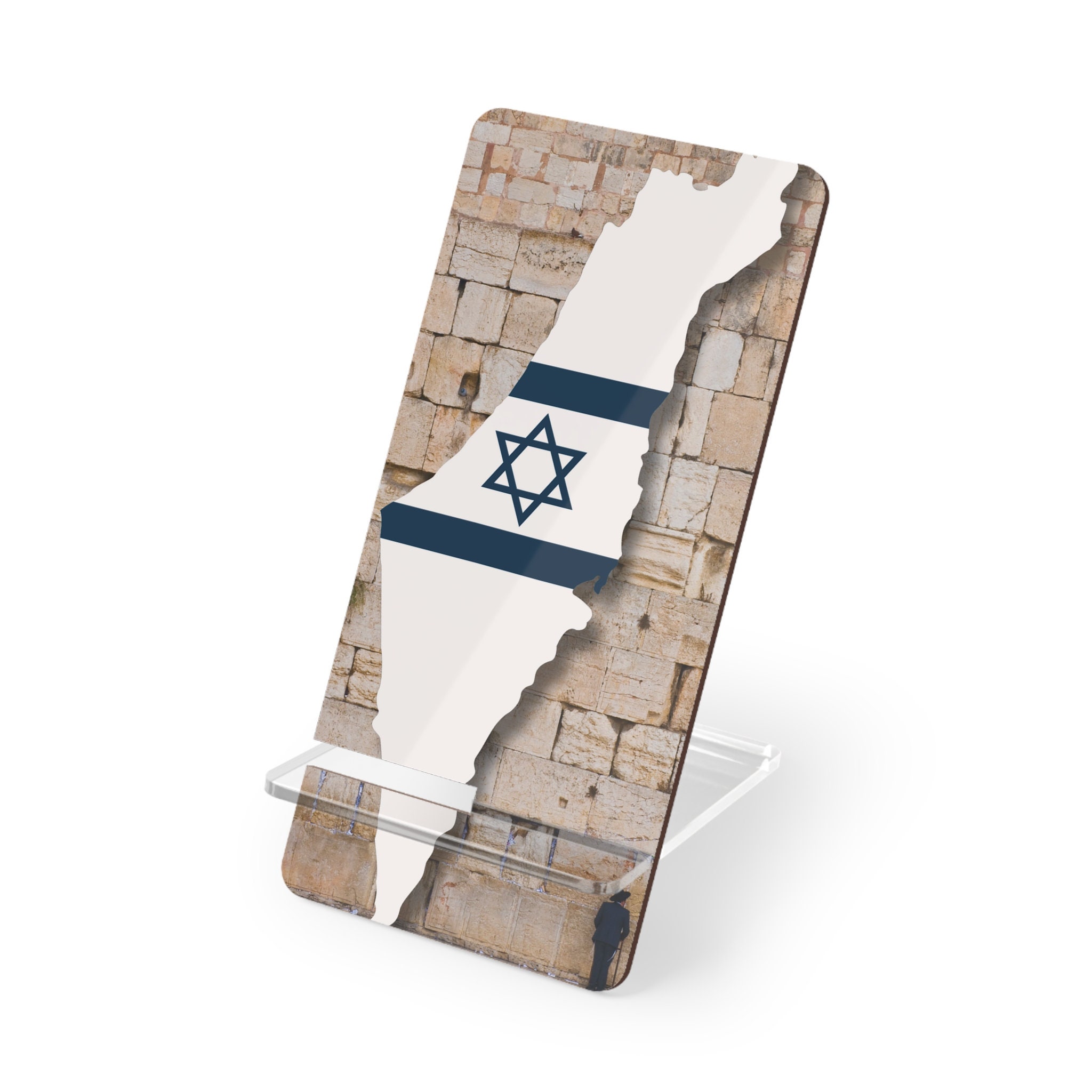 Holy Land Serenity: Map of Israel and the Western Wall Mobile - Etsy