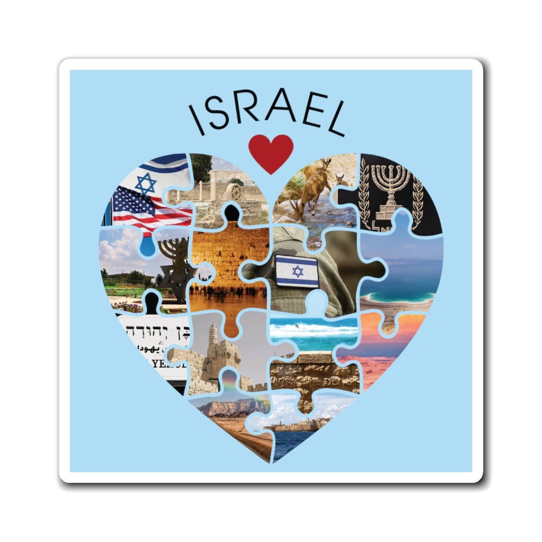 Israel Landscape & Symbols Magnet Religious Holy Land Art Support ...