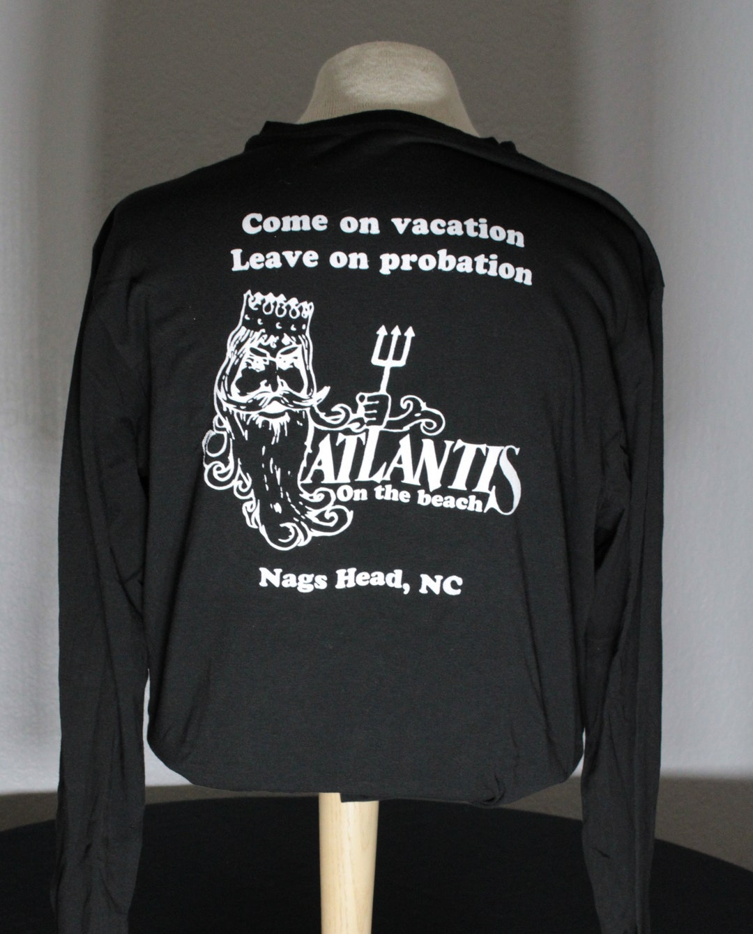 XL Black Long Sleeve Recreated Atlantis Night Club T-shirt - Etsy