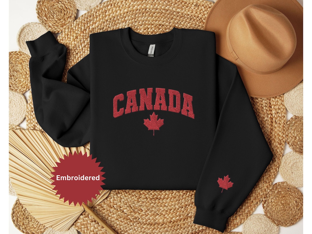 Embroidered Canada Sweatshirt, Canada Day Shirt, Canadian Pride, Canada ...