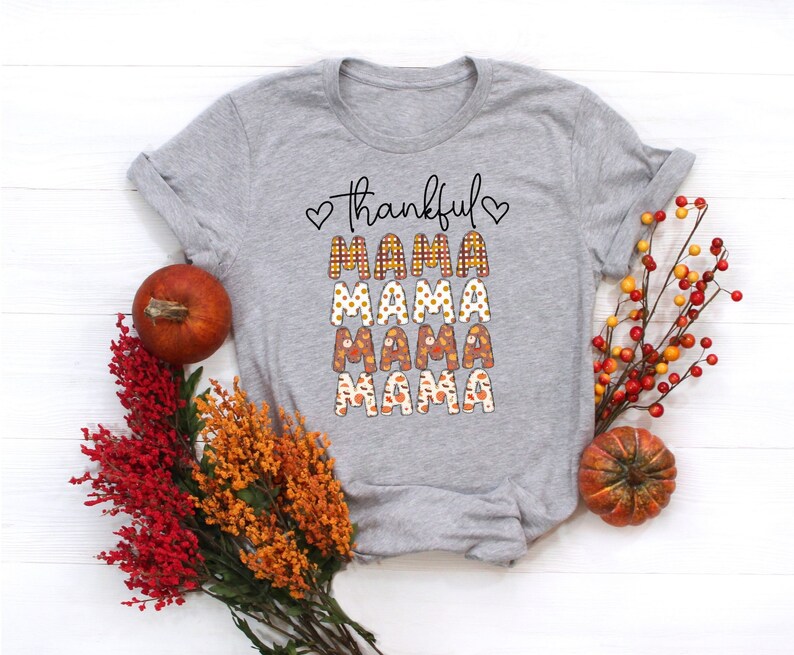Thankful Mama Sweatshirt, Thankful Mama Shirt, Fall Sweatshirt ...