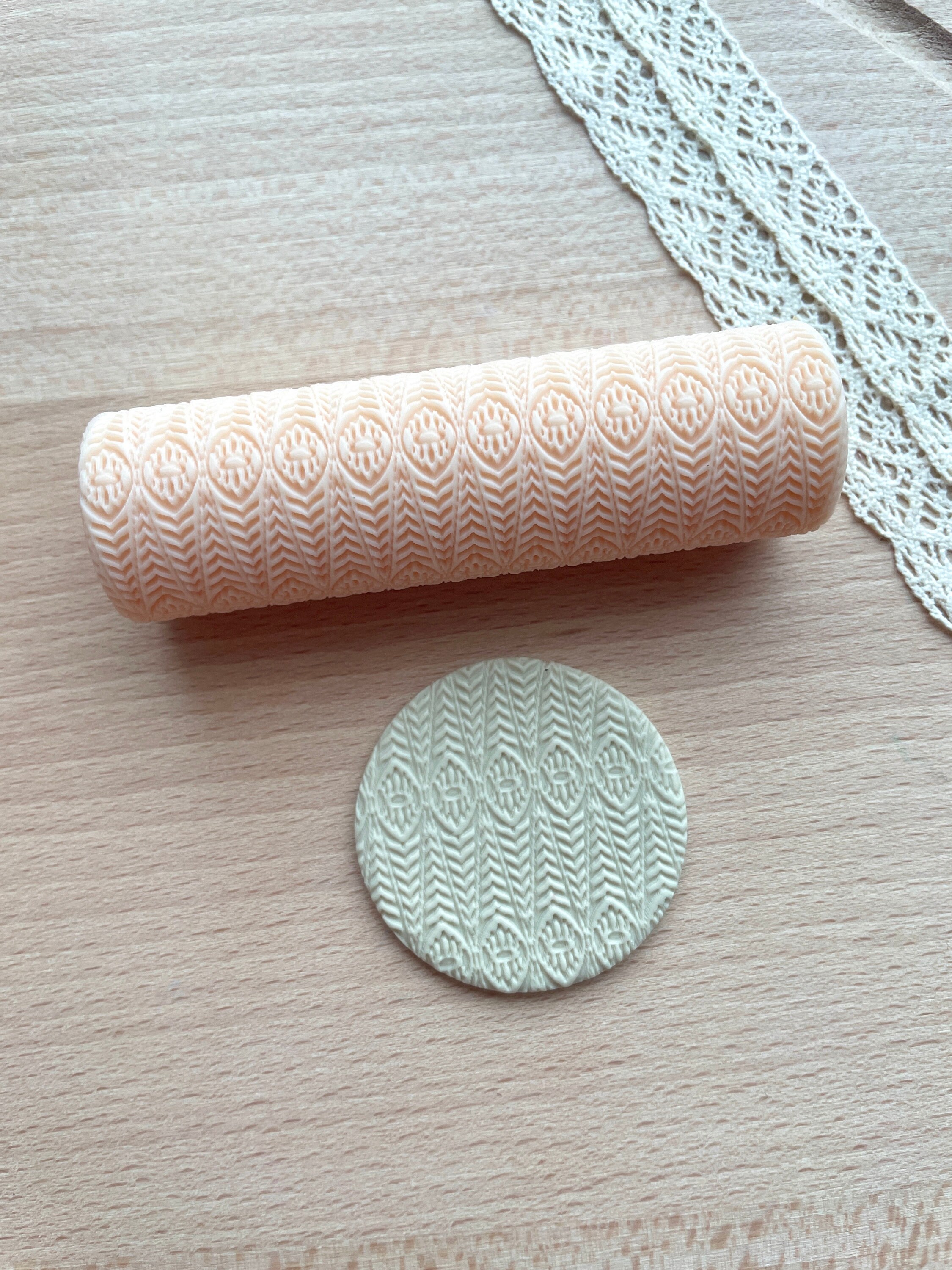 Polymer Clay Texture Roller/ Texture Roller/ Clay Cutters/ Clay Tools ...