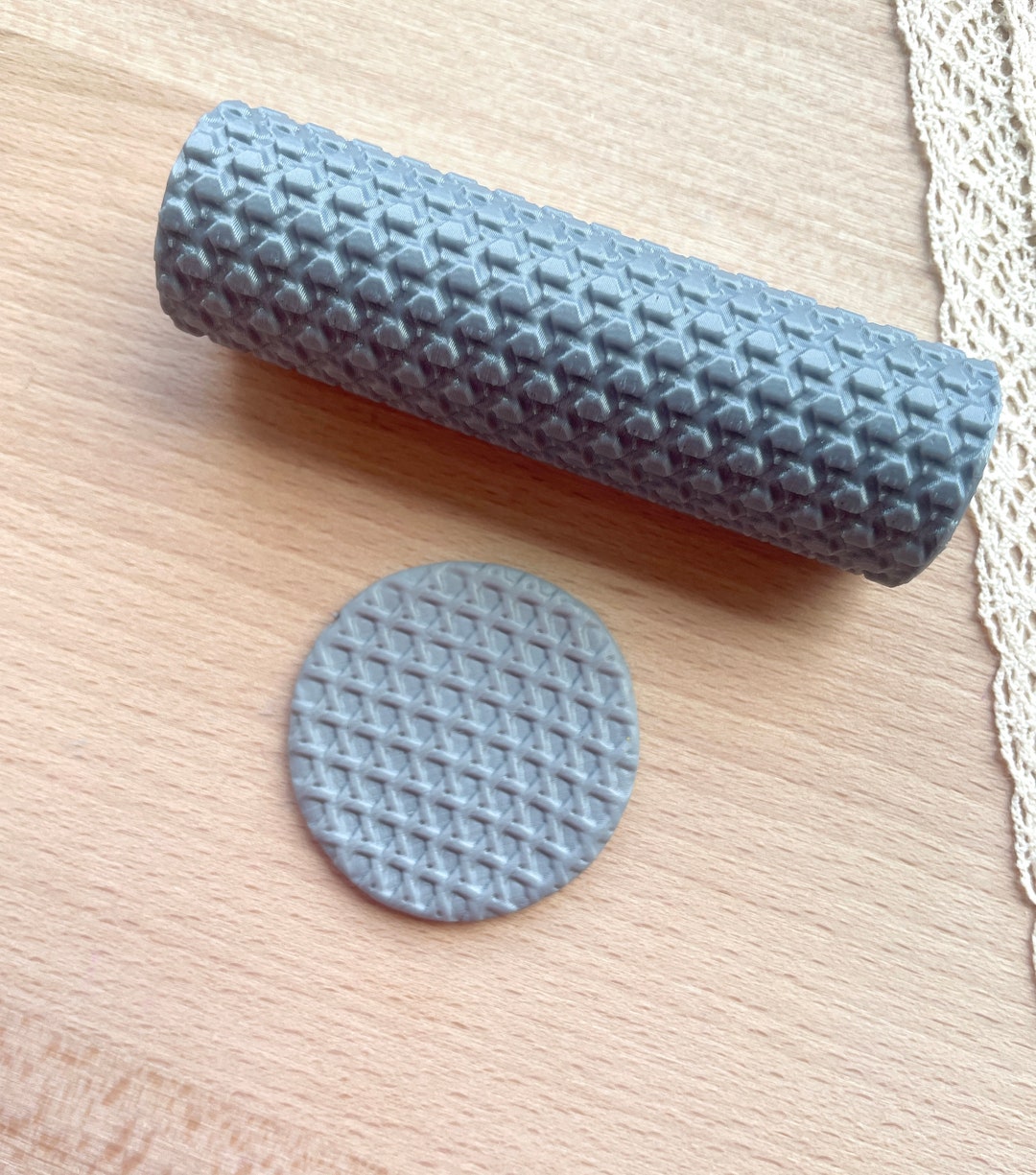 Polymer Clay Texture Roller/ Texture Roller/ Clay Cutters/ Clay Tools/ Roller/ Seamless Roller ...