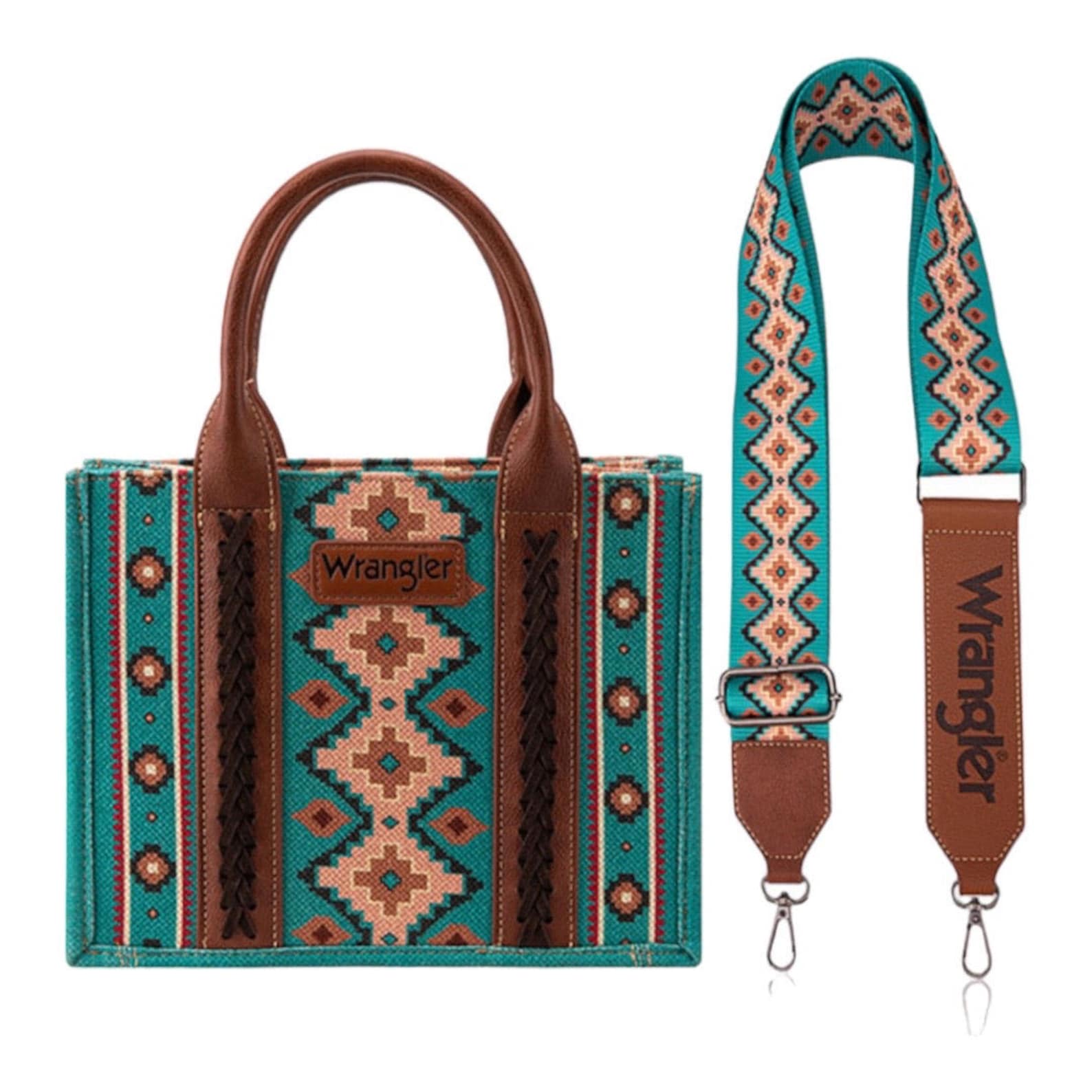 Small Wrangler Turquoise Tote Purse. Wrangler Purse. Wrangler - Etsy