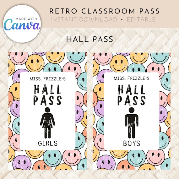 Bathroom Pass Clipart