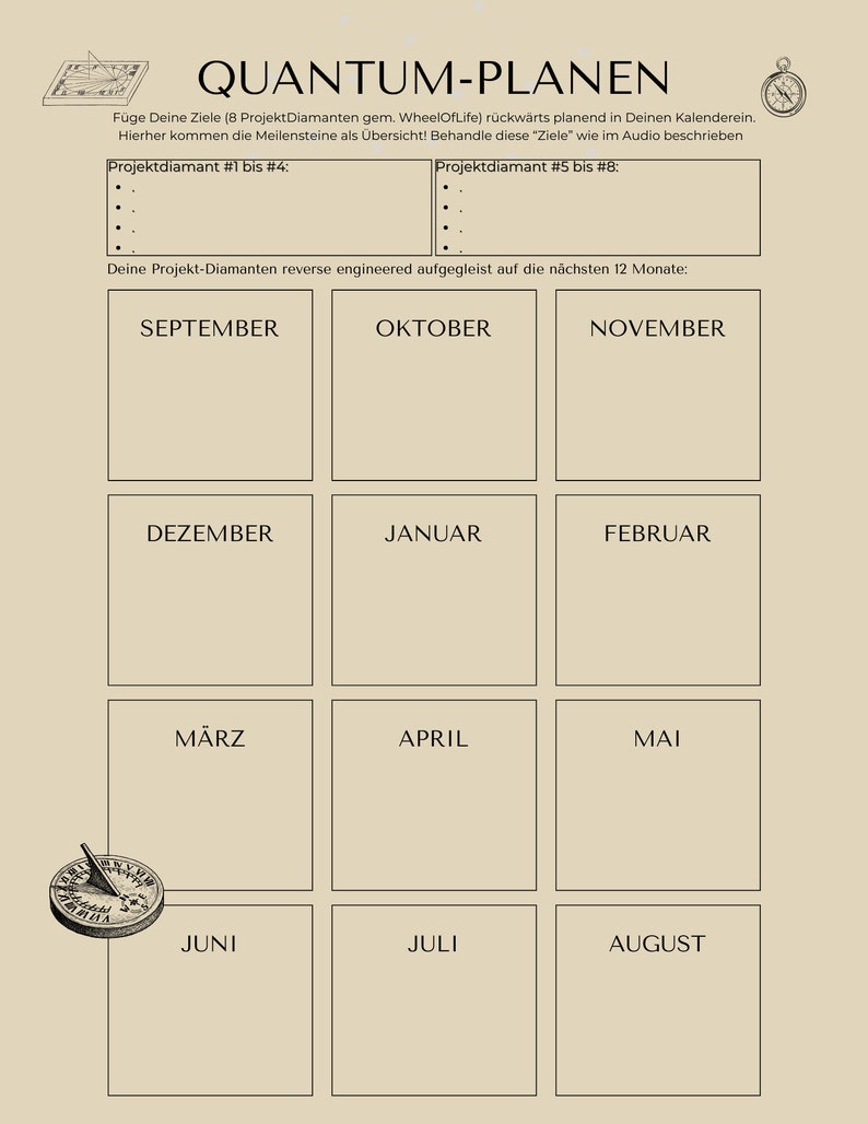 Quantumplaner Time Management of the New Age Quantumzeit Time ...