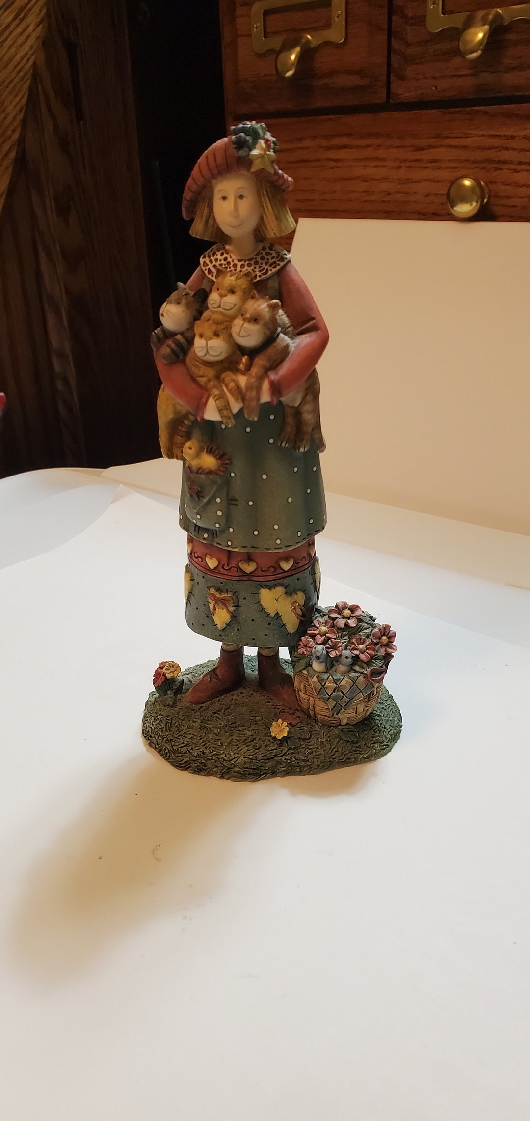 Ellen Stouffer maggies Joy Holding A Cat 2000 - Etsy