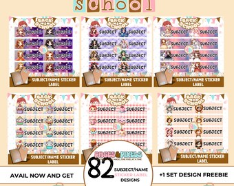 Editable Back to School Labels Personalized Name Labels Instant ...